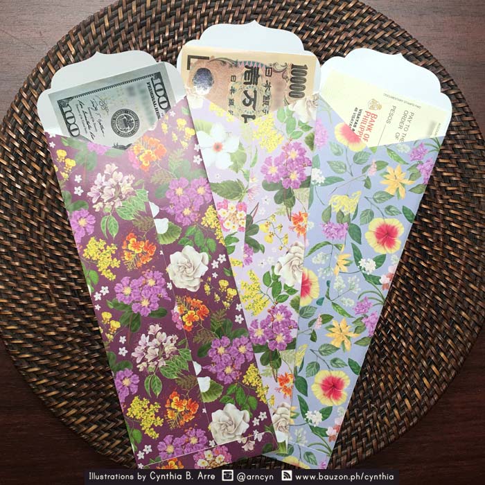 Philippine Flowers Gift Envelopes | Shop | CynthiaBauzonArre.com
